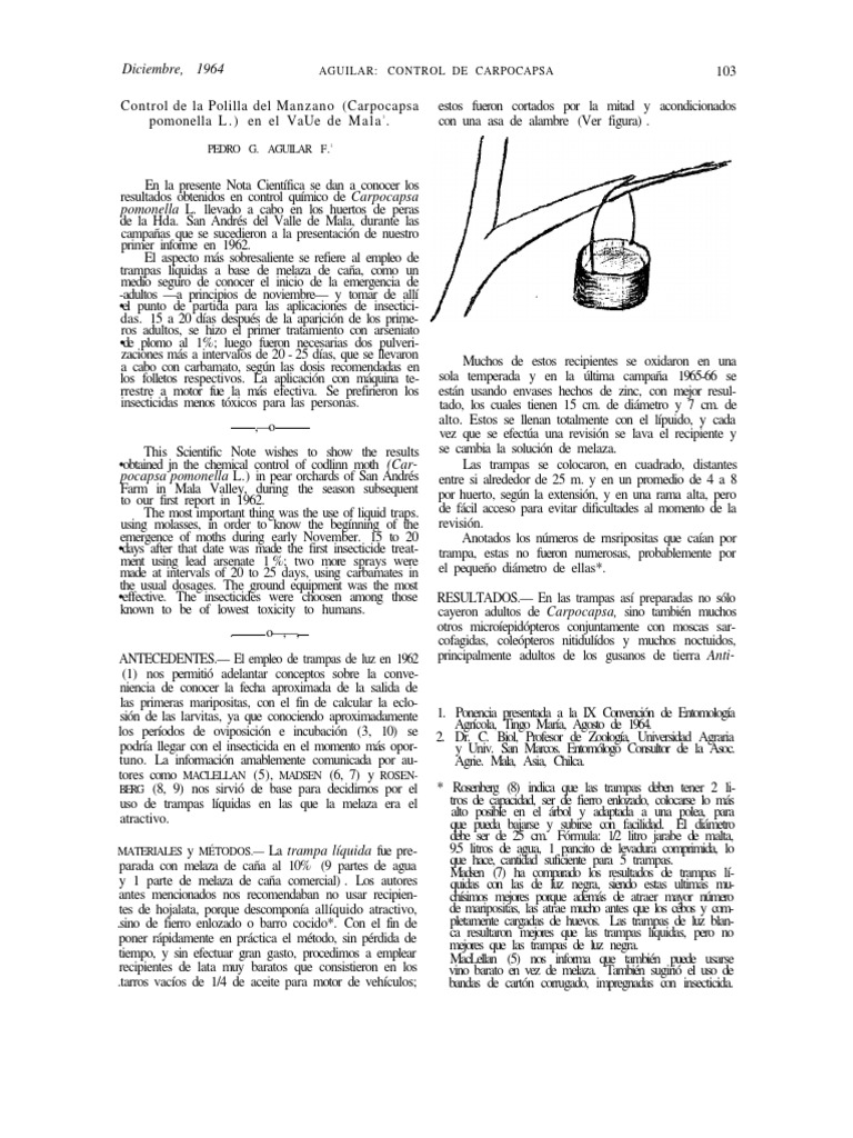 Control de Carpocapsa | PDF | Naturaleza