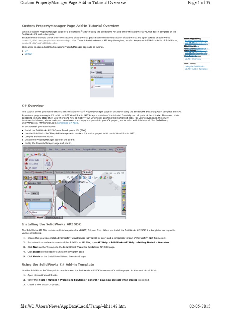 Solidworks Costing | PDF | Microsoft Visual Studio | Icon (Computing)
