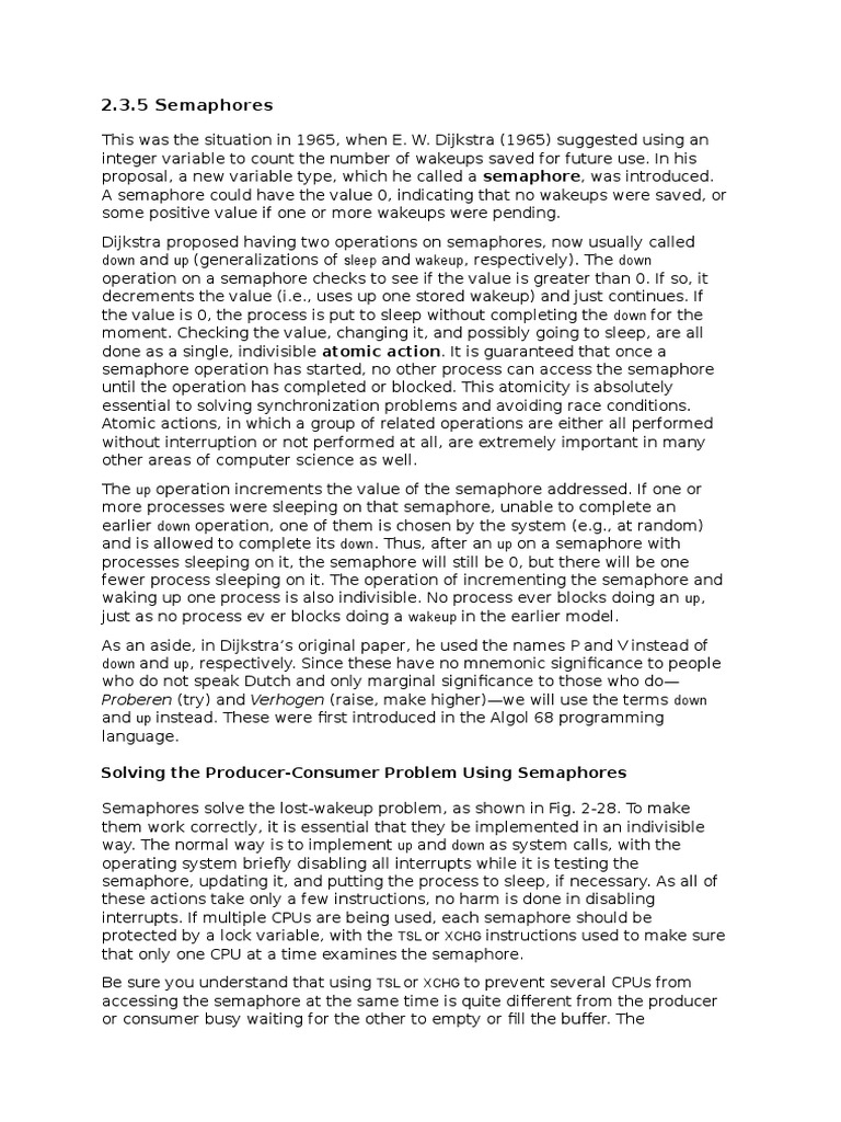 Modul Semaphore | Download Free PDF | System Software | Concurrency ... Modul Semaphore | Download Free PDF | System Software | Concurrency ...