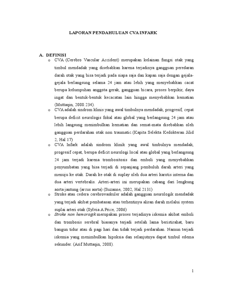 Cva Infark | PDF