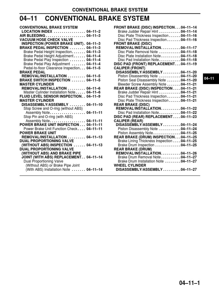 Conventional Brake System PDF | PDF | Anti Lock Braking System | Brake