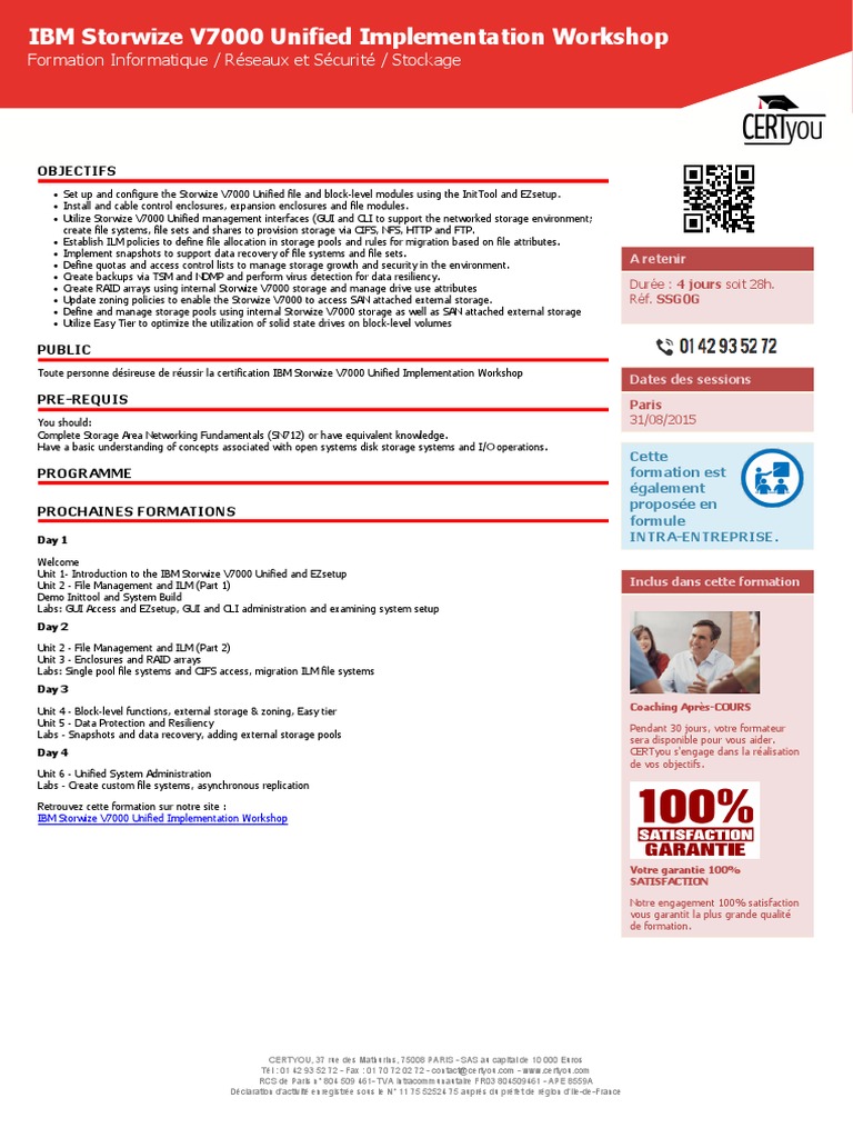 SSG0G Formation Ibm Storwize v7000 Unified Implementation Workshop | PDF | Computer Data Storage ...