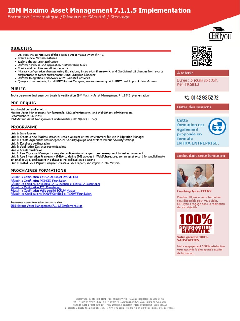 TR581G Formation Ibm Maximo Asset Management 7 1 1 5 Implementation ...