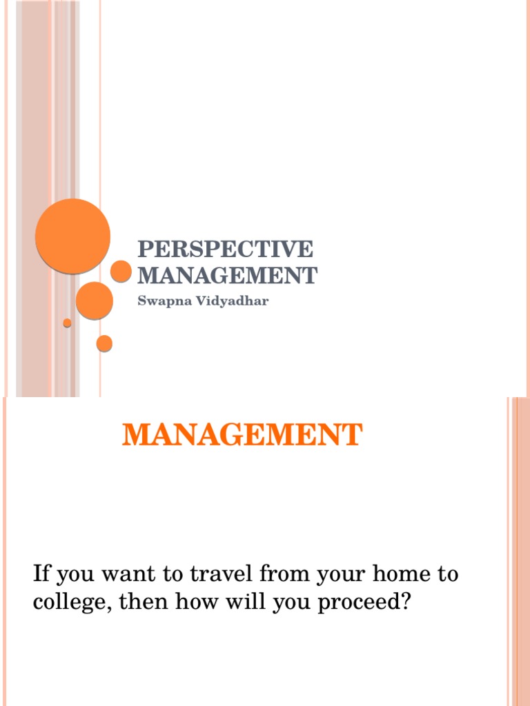 1 Perspective Management - Lec 1 | PDF | Science | Psychology