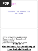 Guidelines On Availing Rehabilitation Leave | PDF