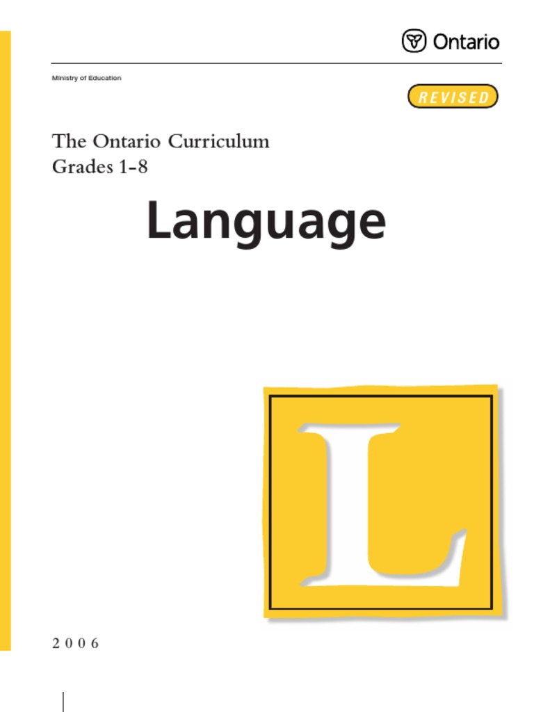 Ontario Language Curriculum Overview | PDF | Reading Comprehension ...