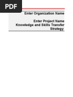 Knowledge Transfer Plan Template | PDF