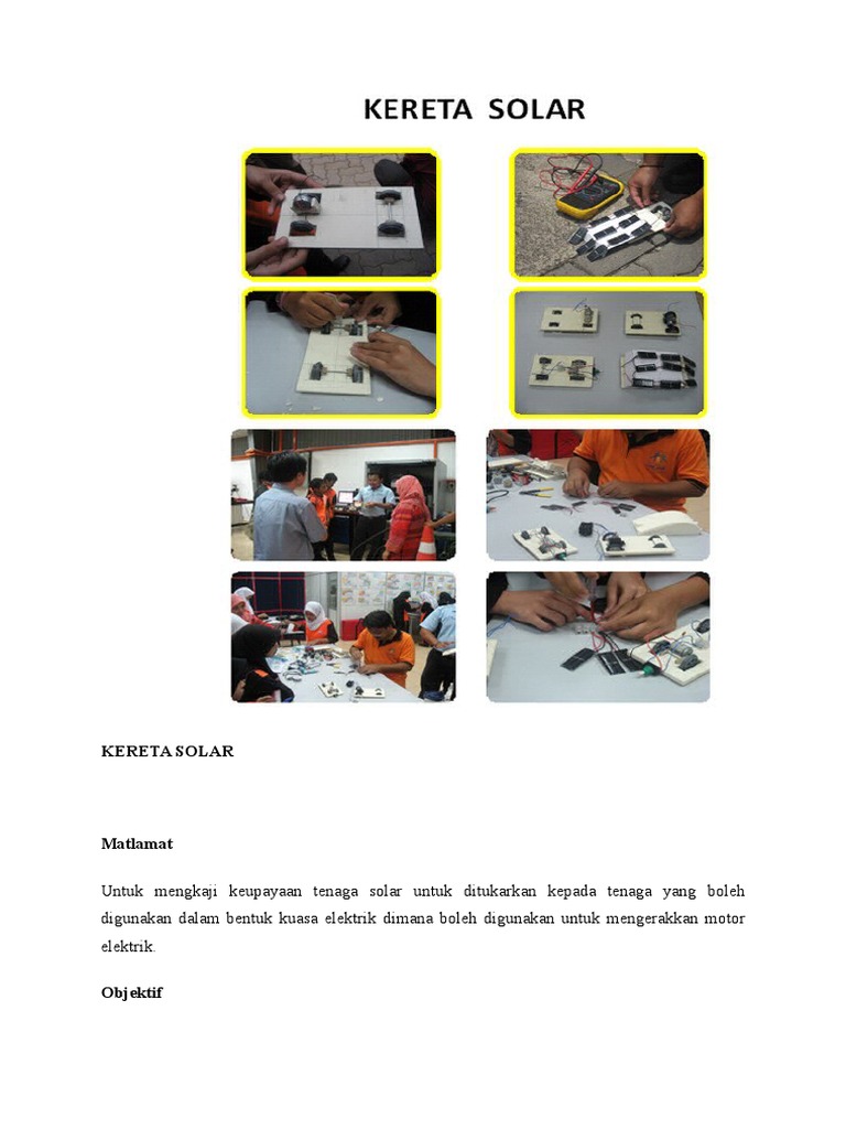 Projek Kereta Solar | PDF