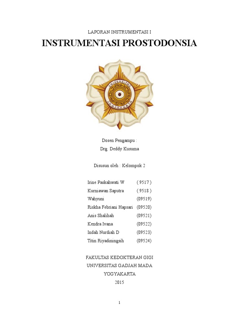 Instrumen Prostodonsia | PDF
