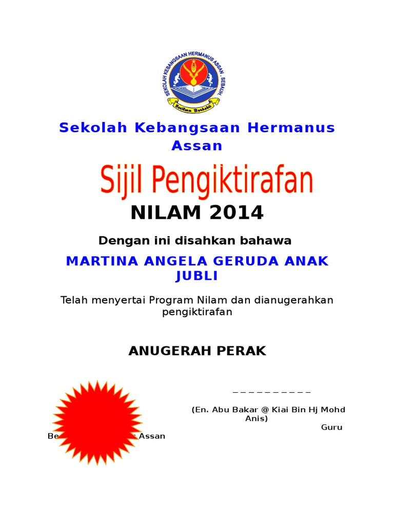 Sijil Nilam | PDF