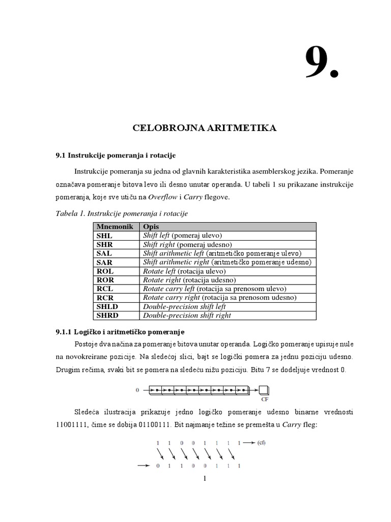Vezba 9 - Celobrojna Aritmetika | PDF