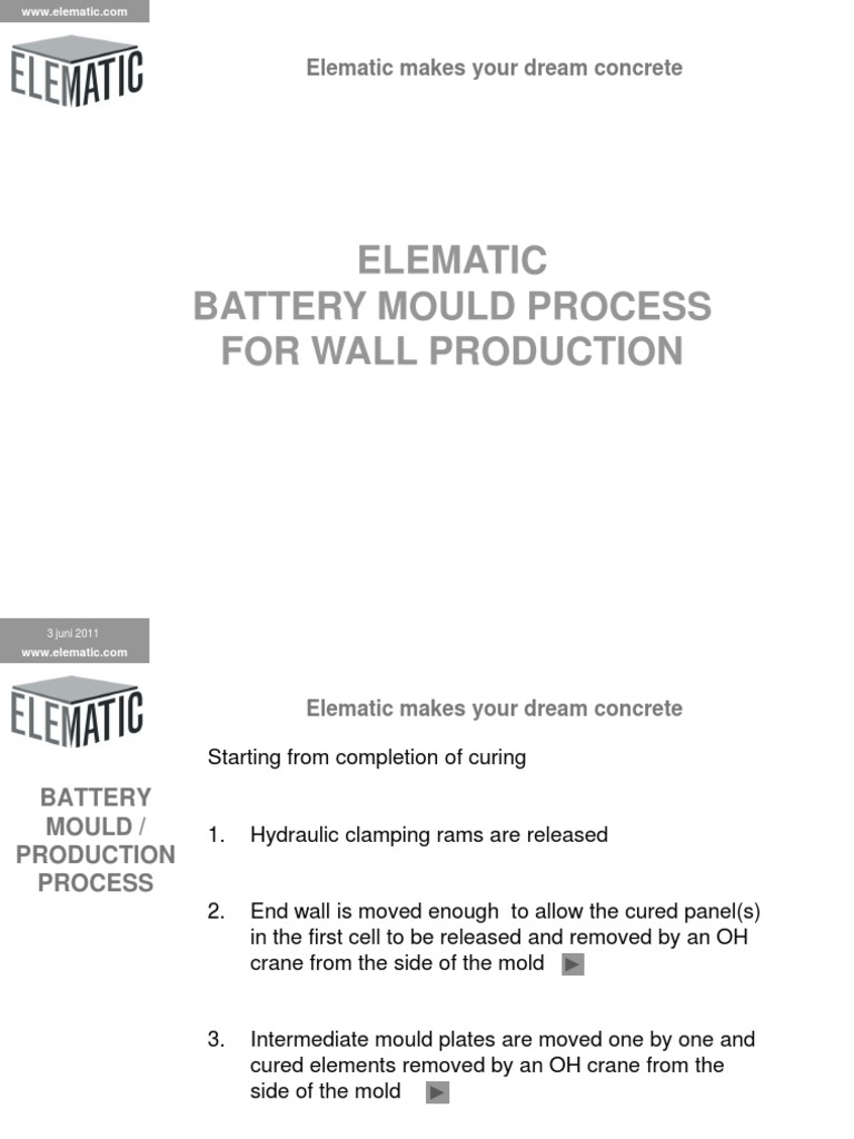 Battery Mould Process | PDF | Mold | Concrete