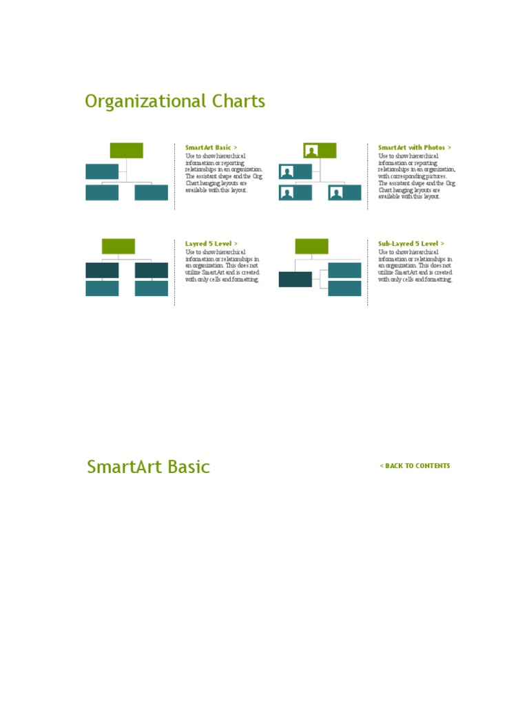 Organizational Charts: Smartart Basic Smartart With Photos | PDF | Business