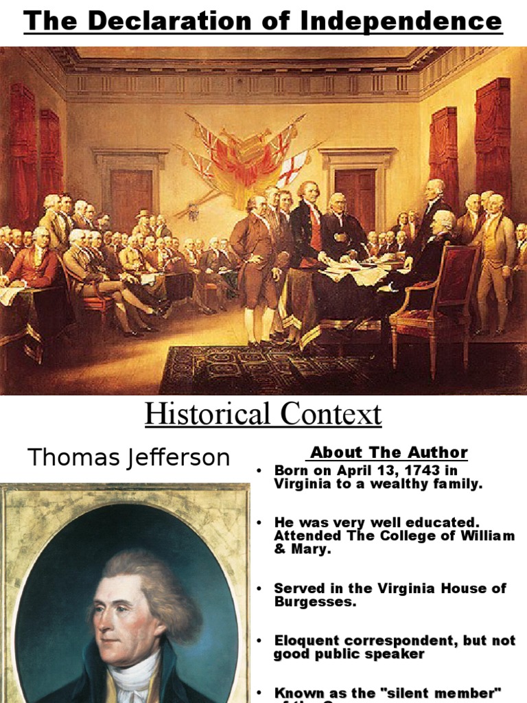 Thomas Jefferson & Independence | PDF | United States Declaration Of ...