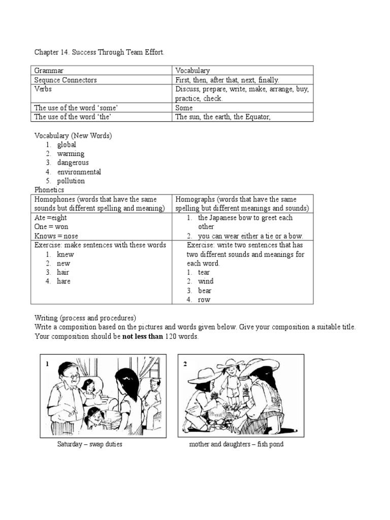 English Module Chapter 14 From Textbook Form 1 | PDF | Philology ...