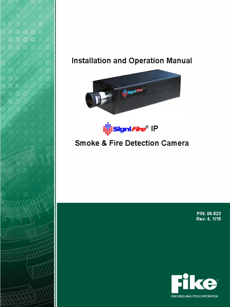 Manual de Instalación y Operación Cámaras Fike Signifire | PDF | Ip Address | Computer Network