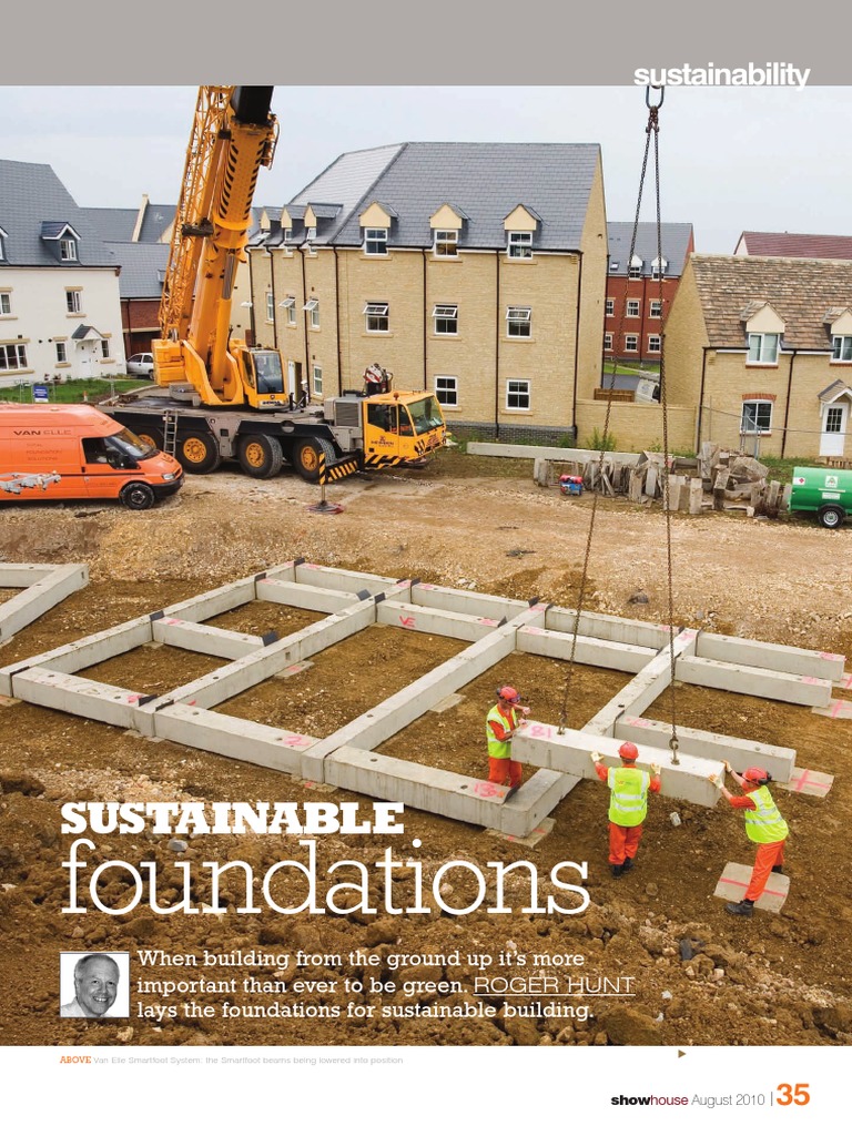 Sustainable building foundations guide | PDF | Deep Foundation | Concrete