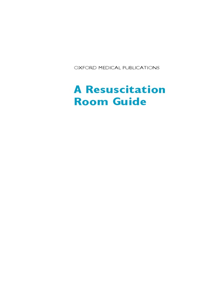 A Resuscitation Room Guide: Oxford Medical Publications | PDF ...