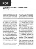 CAGE Questionnaire for Alcohol Screening | PDF | Alcoholism ...