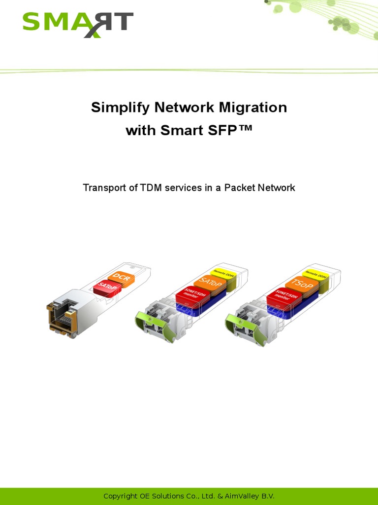 Simplify Network Migration With Smart SFP | PDF | Wavelength Division ...