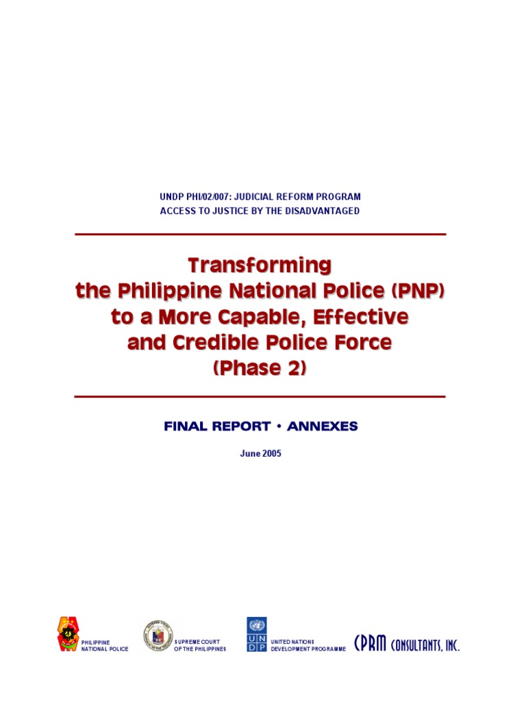 PNP Final Report PDF | PDF | Law Enforcement Agency | Arrest
