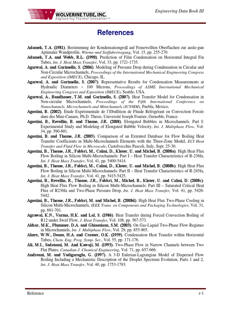 Engineering Data Book III REFERENCES | PDF | Heat Transfer | Heat Exchanger