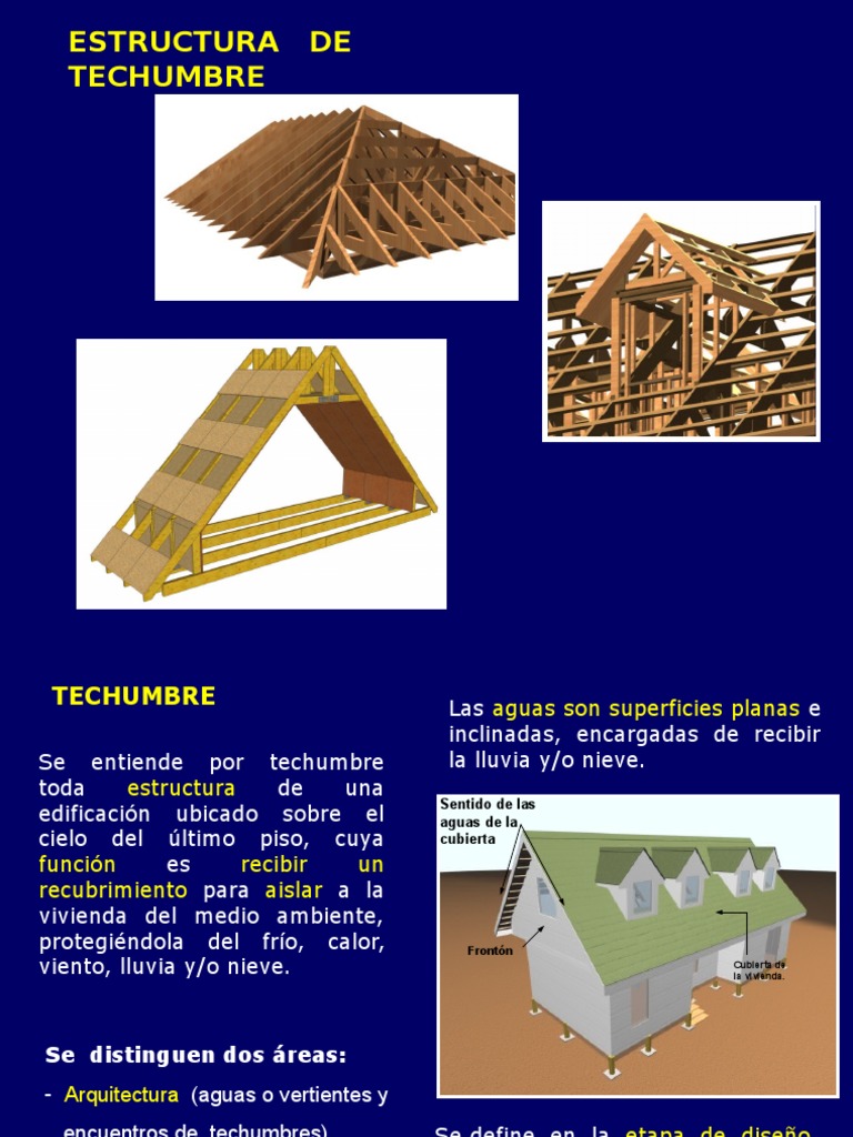 Estructura de Techumbre para Construcción en Madera | Braguero ...