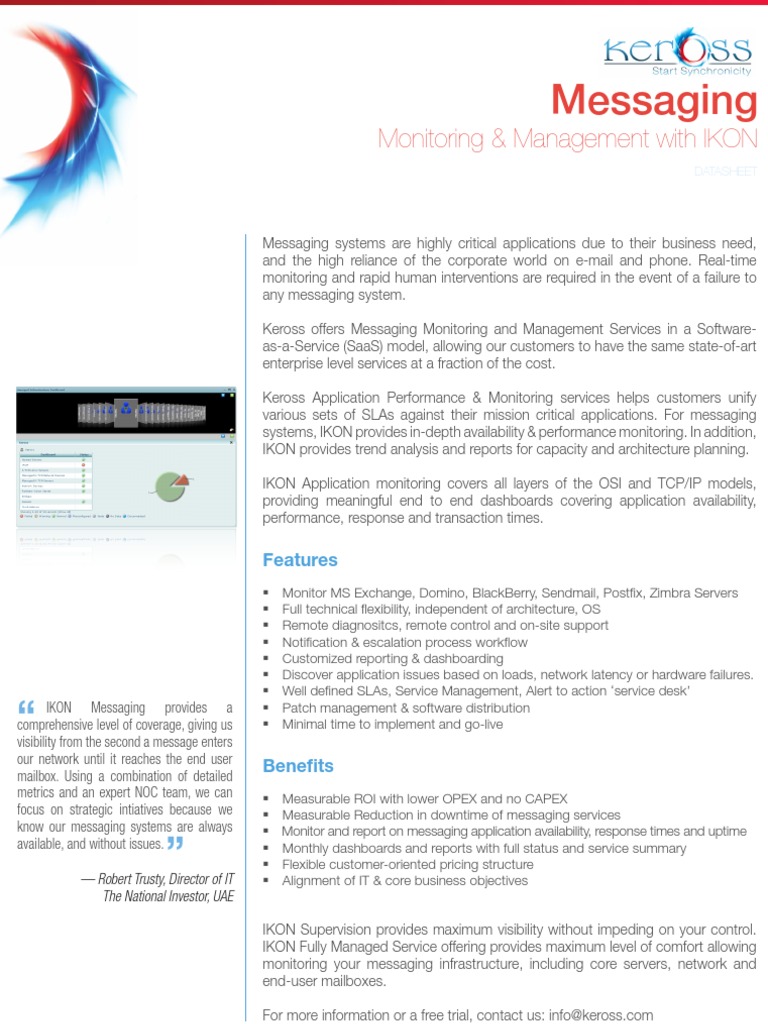 Monitoring & Management With IKON | PDF | Computer Network ...