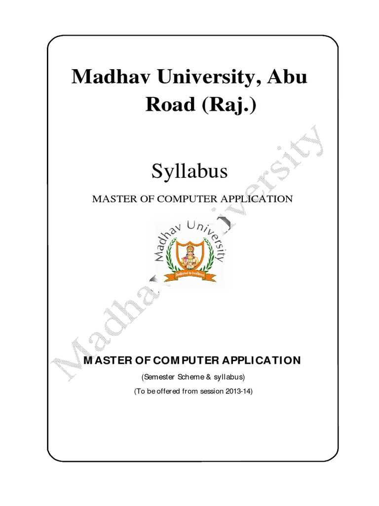 MCA - Master of Computer Appliaction | PDF | Relational Database | C++