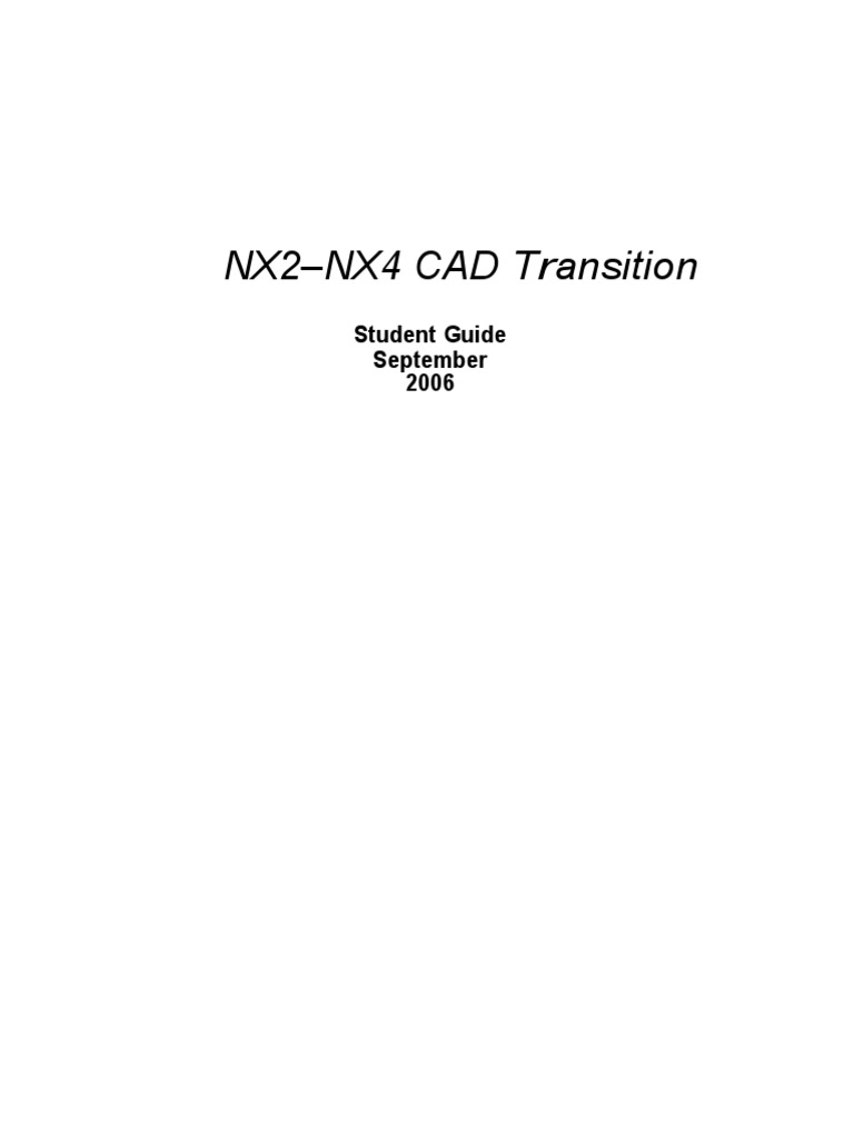 NX2 To NX4 Transition | PDF | Double Click | Icon (Computing)