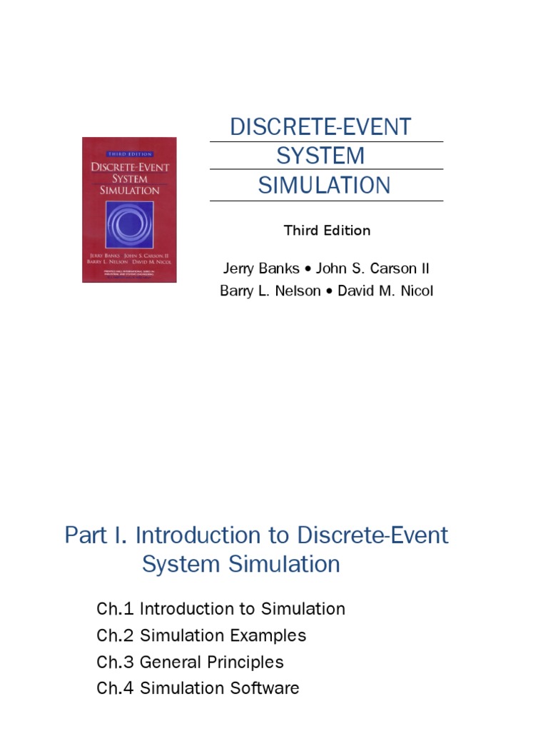 Discrete Event Simulation Book by Jerry Banks | PDF | Conceptual Model ...