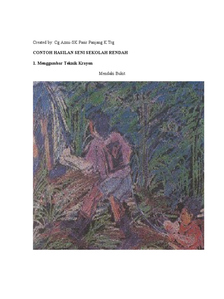 Contoh Karya PSV Sekolah Rendah | PDF