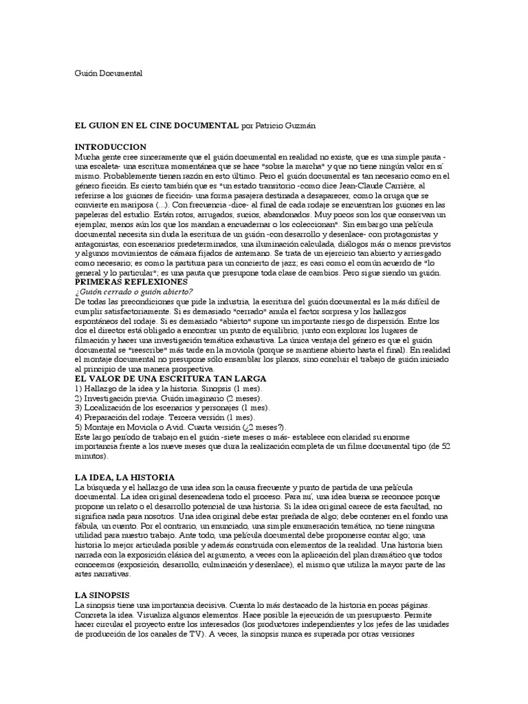 El Guion Documental | PDF | Documental | Ensayos