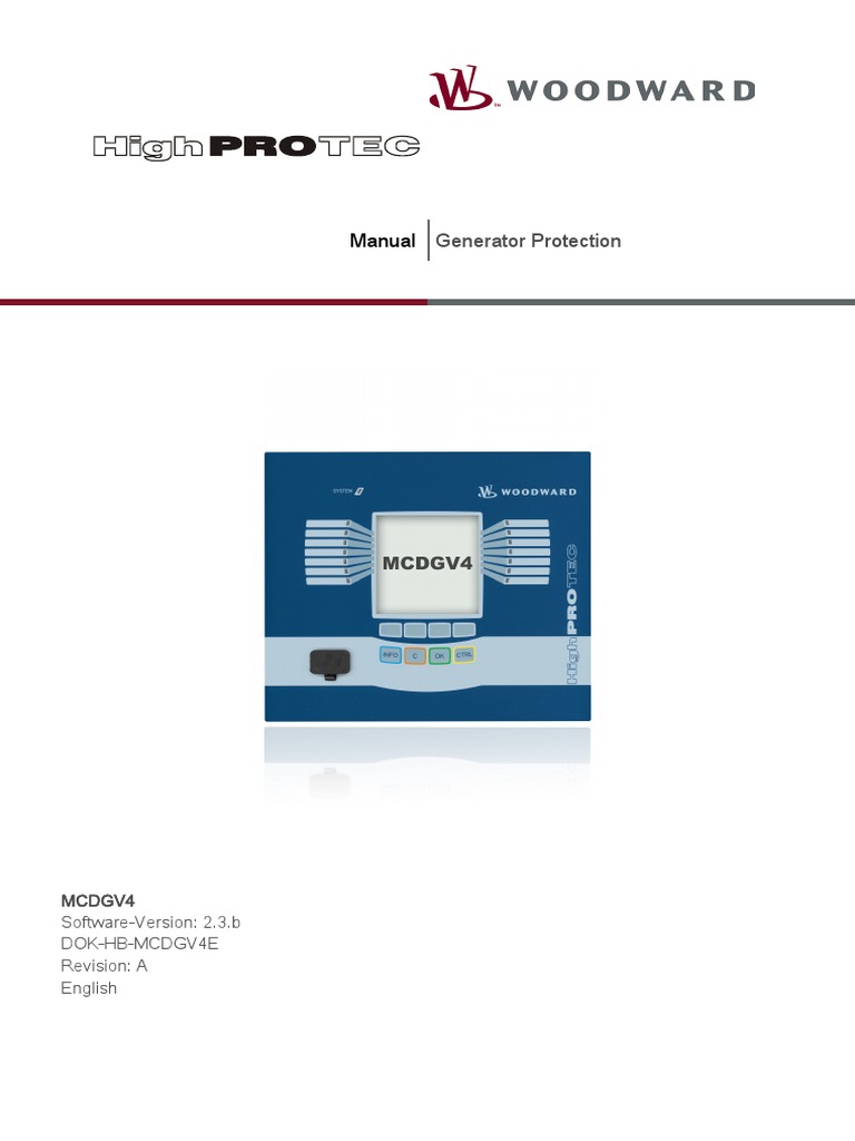 MCDGV4 Protección de Generador | PDF | Safety | Input/Output