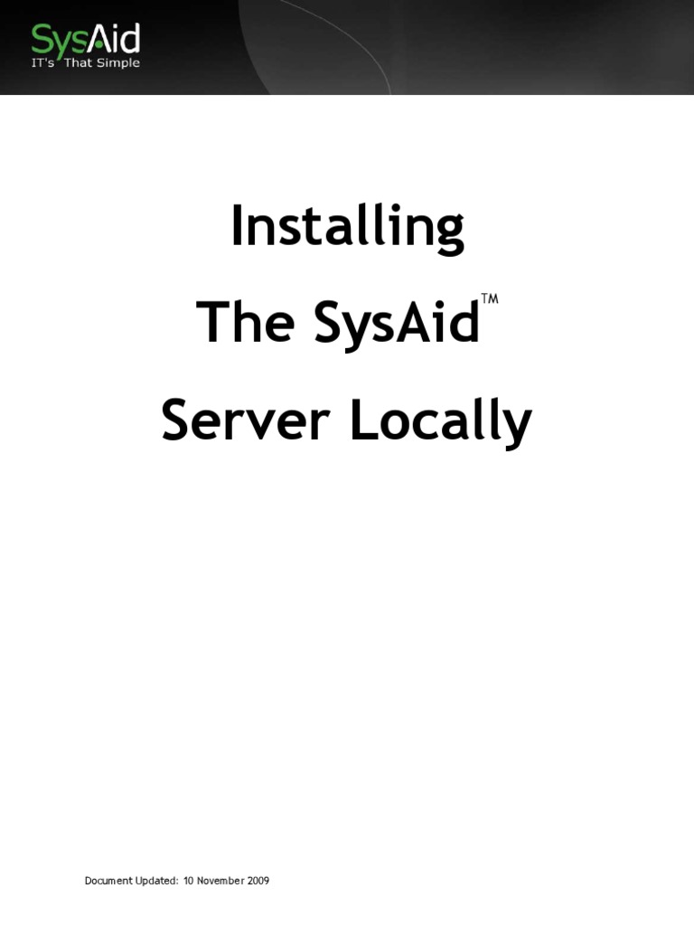Installation Guide Sysaid | PDF | Port (Computer Networking) | Oracle ...