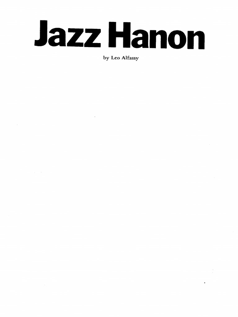 Hanon Jazz | PDF
