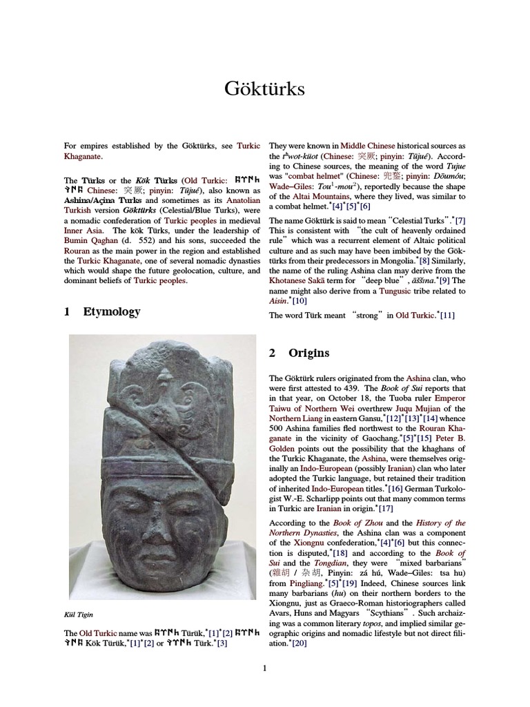 Göktürks | PDF | Central Asia | Nomad