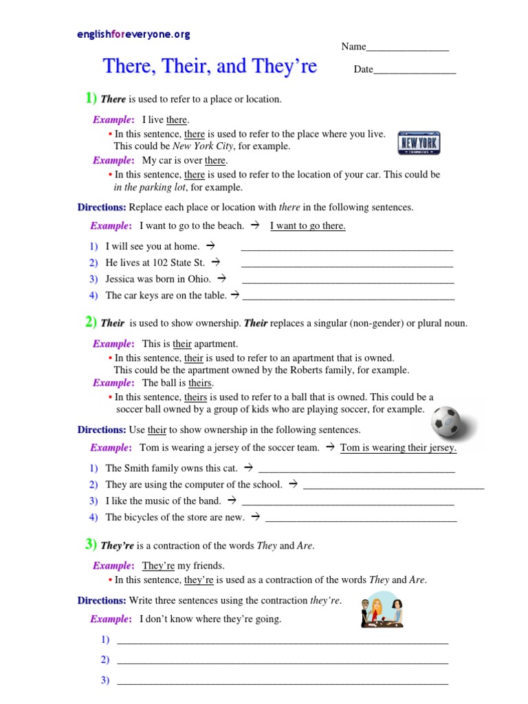 Their, There, and Theyre | PDF