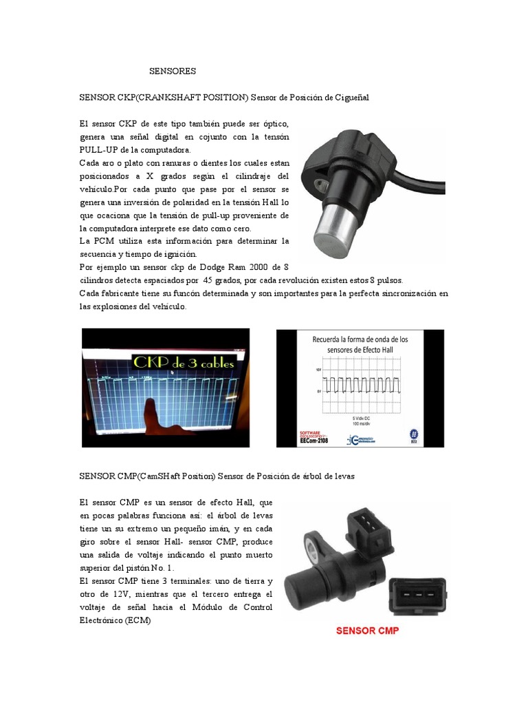 Sensores y actuadores del vehiculo | Electrónica | Ingeniería mecánica