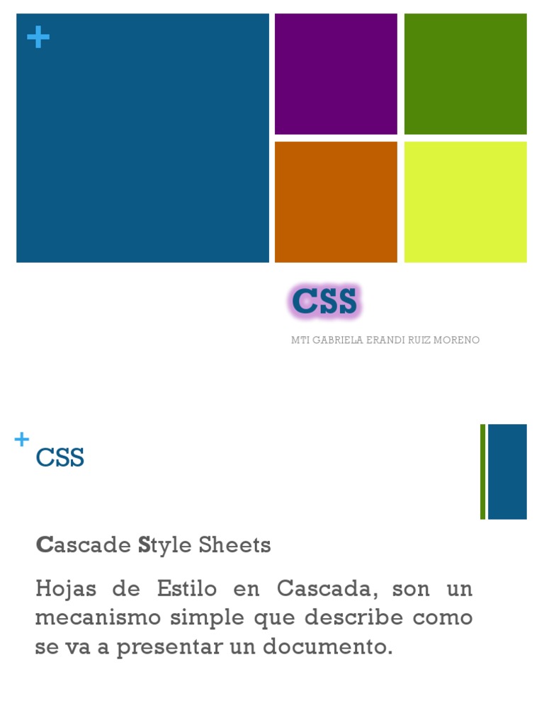 Css | Hojas de estilo en cascada | HTML