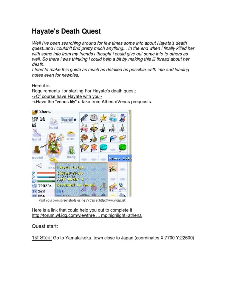 Hayate Death Quest WLO | PDF | Leisure