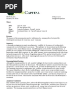 Informal Report Example | PDF | Patent | Credit (Finance)