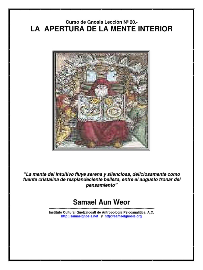 Leccion - 20 La Apertura de La Mente Interior | PDF