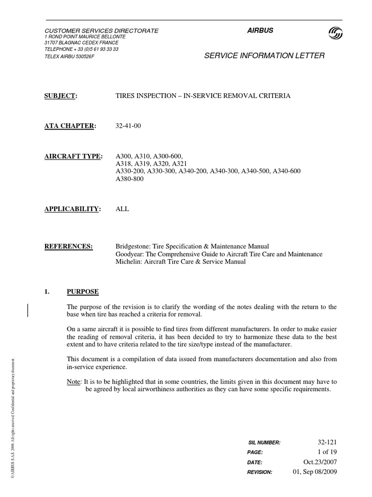 AIrbus Tires Info | PDF | Tire | Airbus