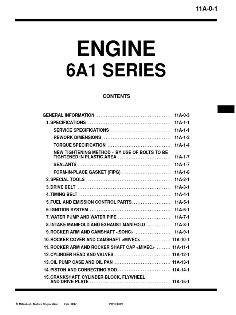 6A1 Engine Manual | PDF | Business