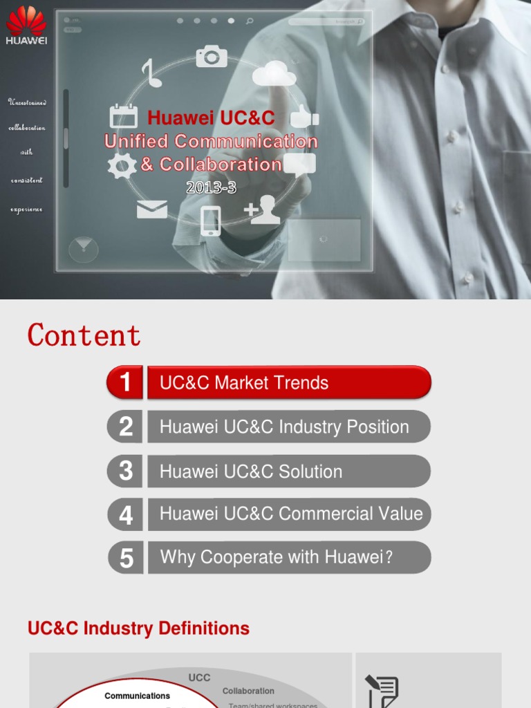 Huawei UCC Solution Overview V6 | PDF | Telecommunications | Computing