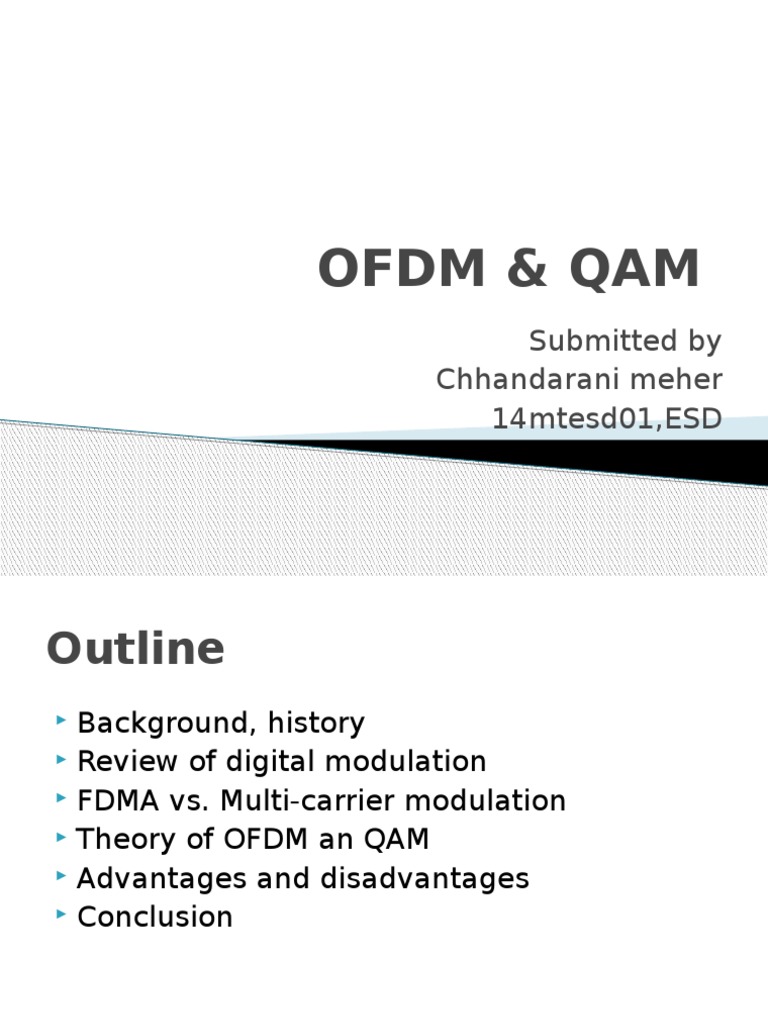 Ofdm & Qam | PDF | Modulation | Orthogonal Frequency Division Multiplexing
