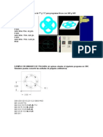 10 Ejemplos de Programacion CNC | PDF | Control numerico | Programación de computadoras