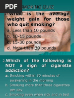 Smoking Questionnaire | PDF