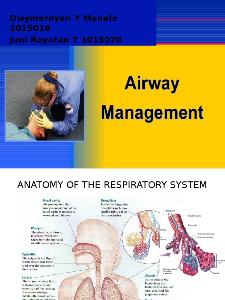 Airway Management | PDF | Respiratory Tract | Respiratory System